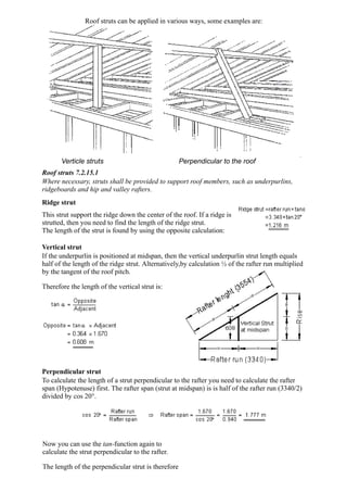 Calculation of true length of roof members | PDF