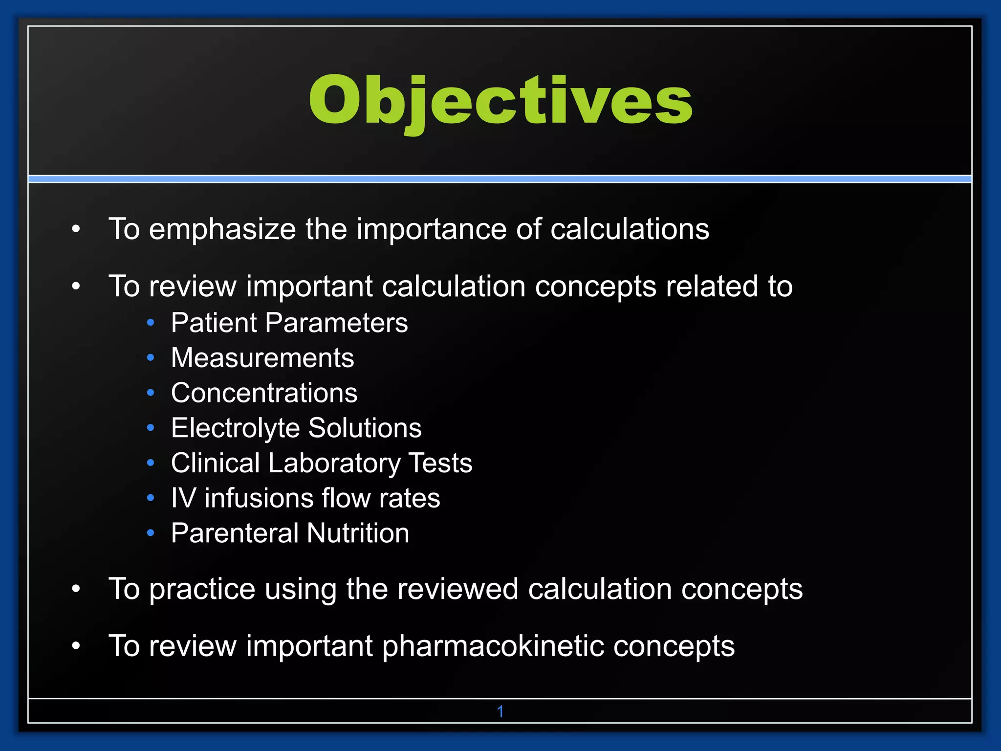 Basic Pharmacy Calculations and Pharmacokinetes | PPTX