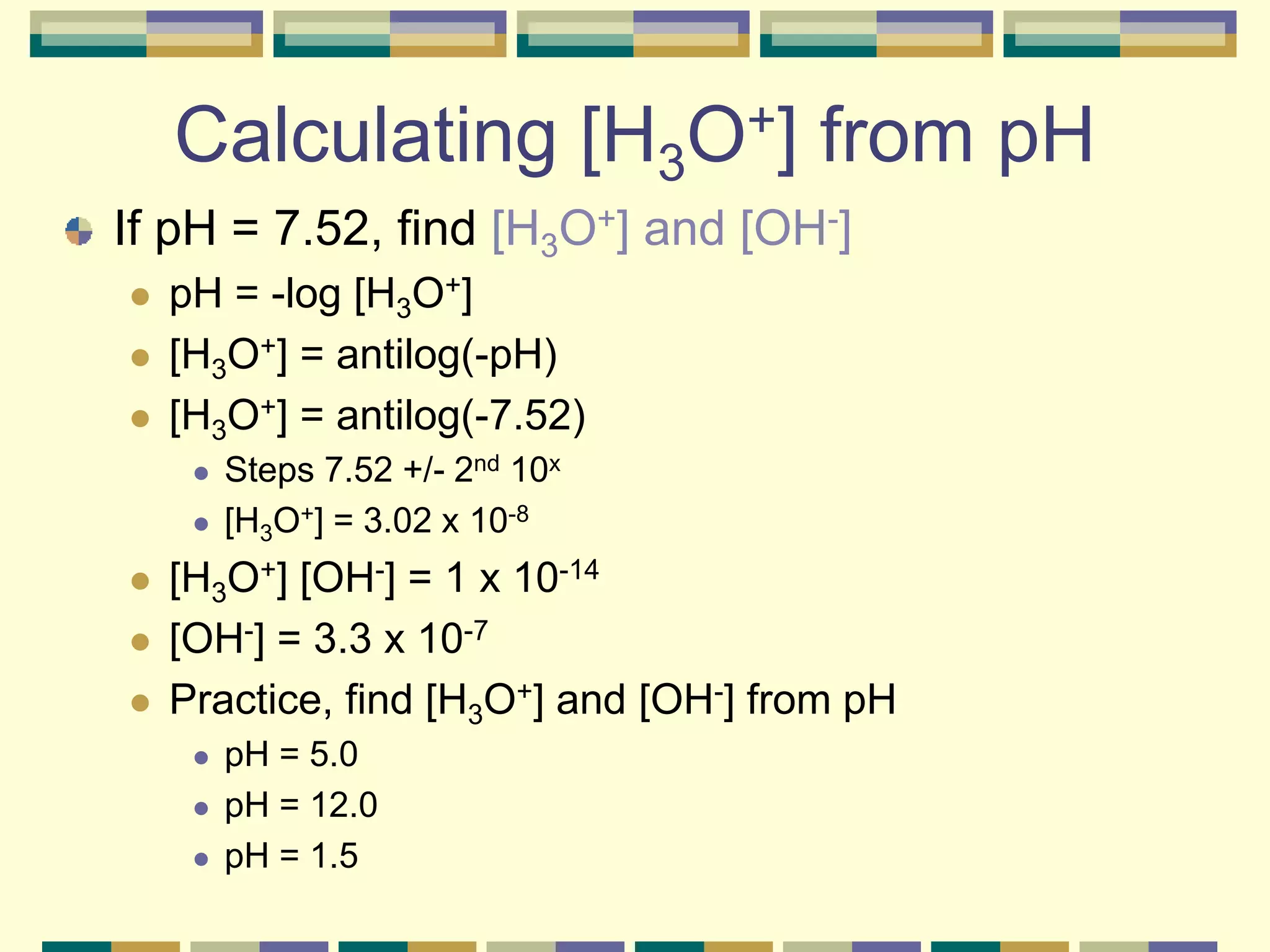 Calculations Of Ph | PPT