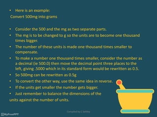 Calculations of medicine: Nursing perspective | PPT
