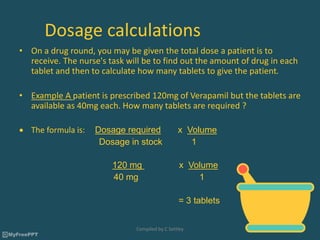 Calculations of medicine: Nursing perspective | PDF