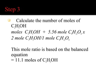 Calculations Based on Balanced Equations. | PPT
