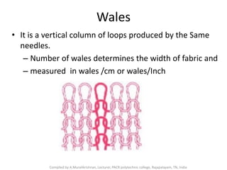 Calculations in weft knitting machines | PDF