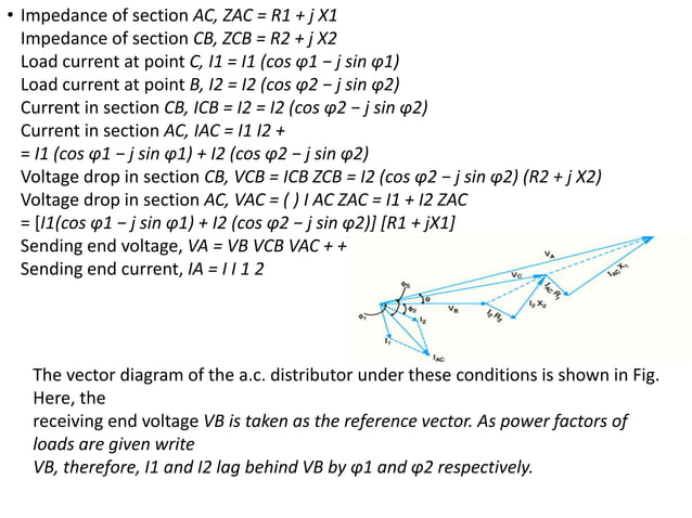 Calculations of a.c distributions methods & 3 phase unbalanced loads ...