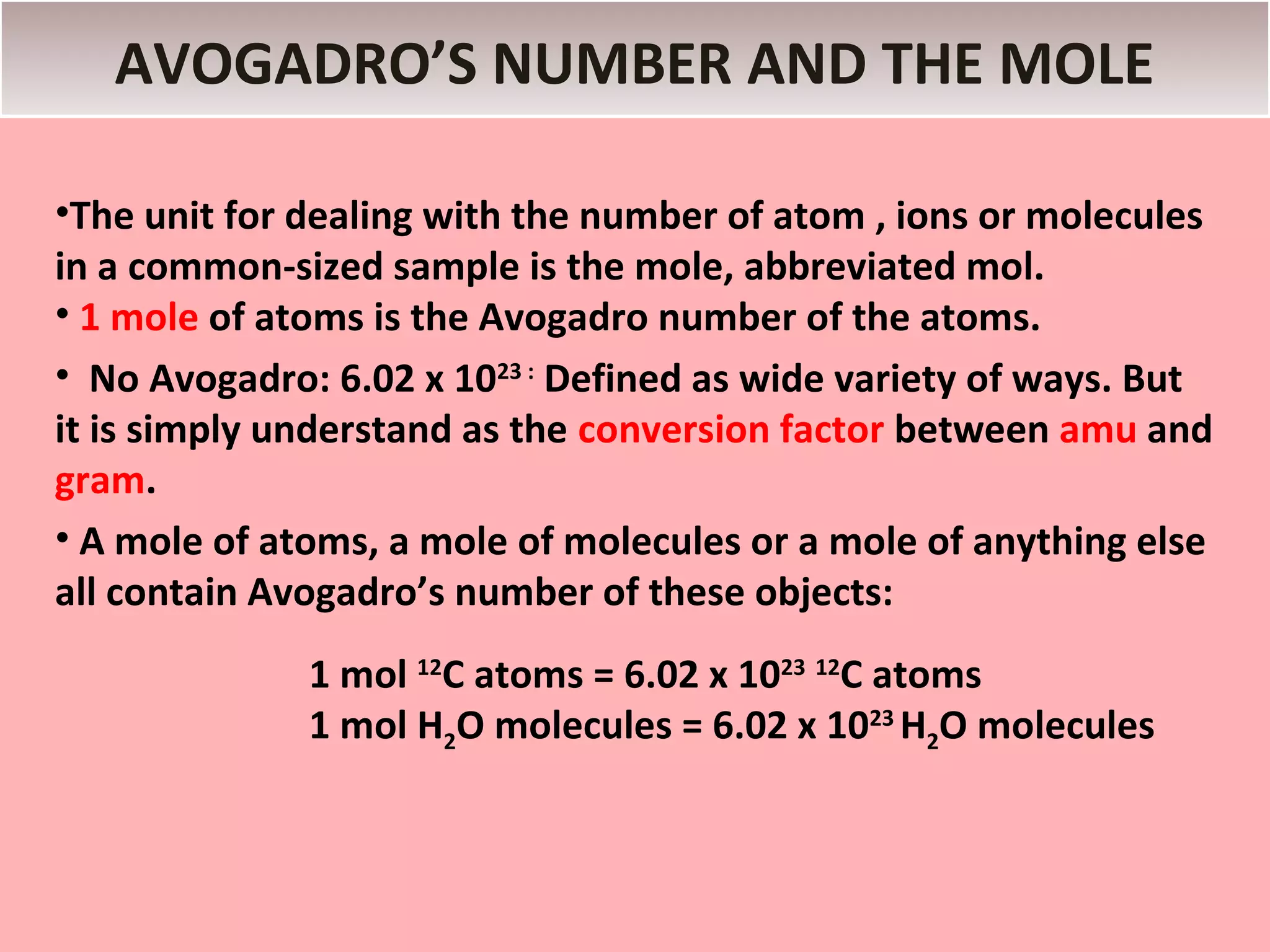 CALCULATIONS WITH CHEMICAL FORMULAS AND EQUATION | PPT
