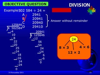 Calculation techniques in numbers | PPT