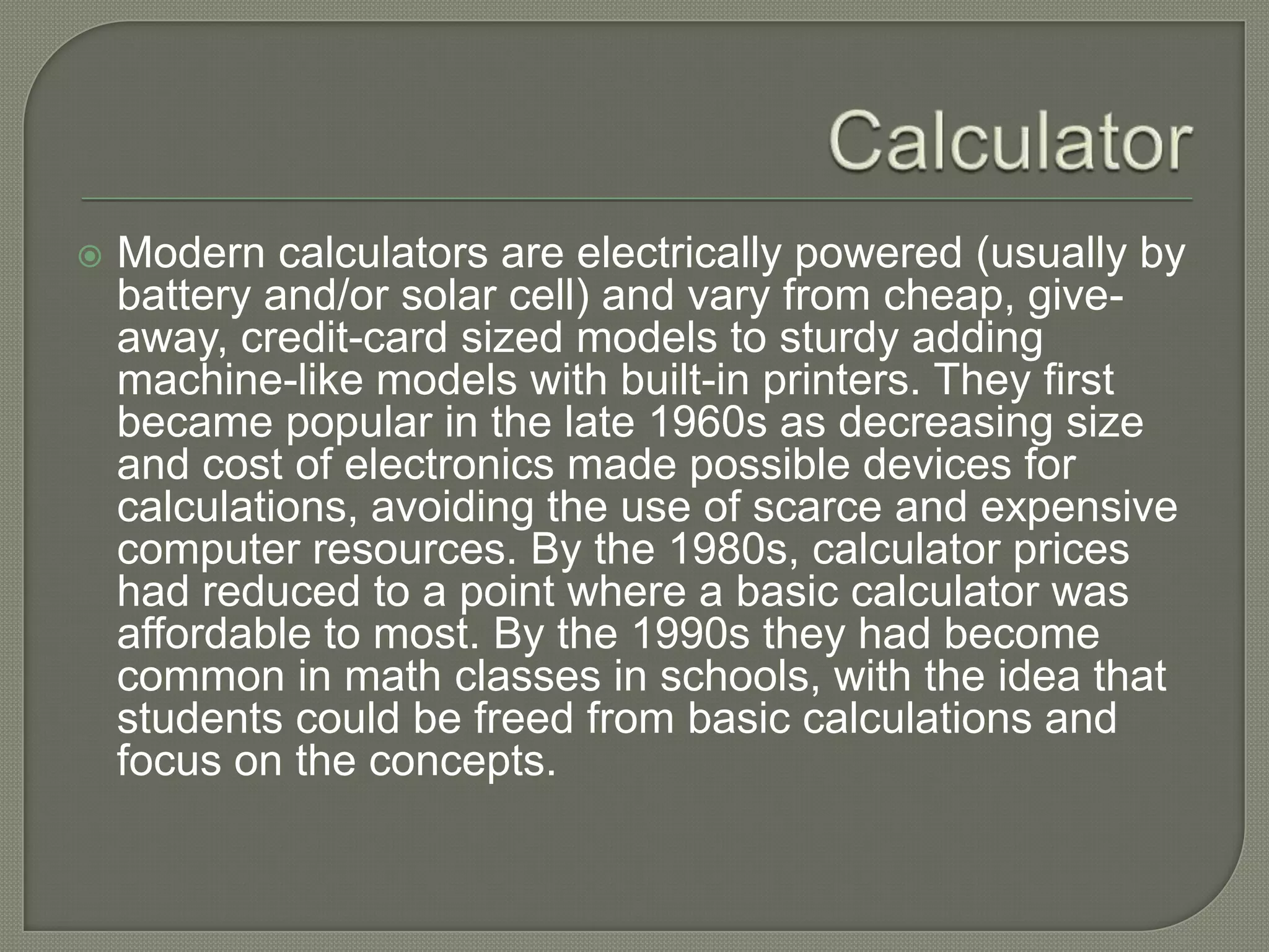 Calculator | PPTX