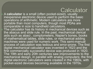 Calculator | PPTX