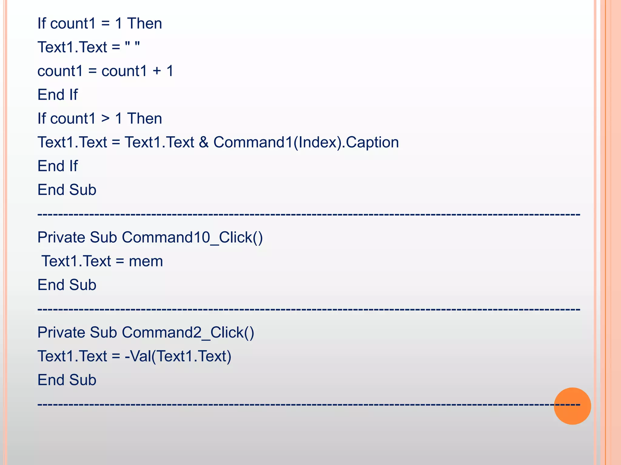 Calculator and how to make it using VB 6.0 | PPSX