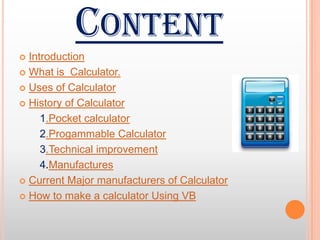 Calculator and how to make it using VB 6.0 | PPSX