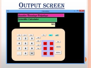 Calculator and how to make it using VB 6.0 | PPSX