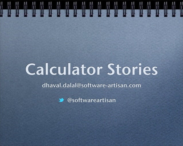 Calculator stories | PPT