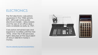 A Visual History of Calculators | PPTX