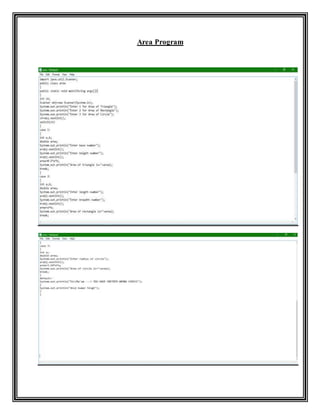 Calculator program | DOCX