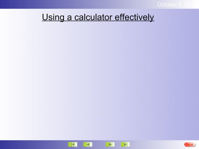 Calculators | PPT