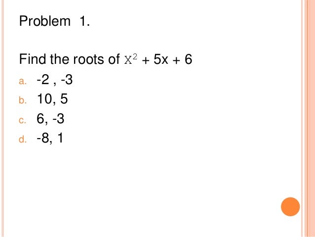Calculator technique session 1