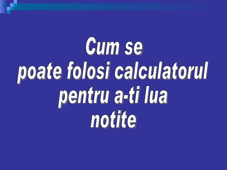 Calculatorul Personal