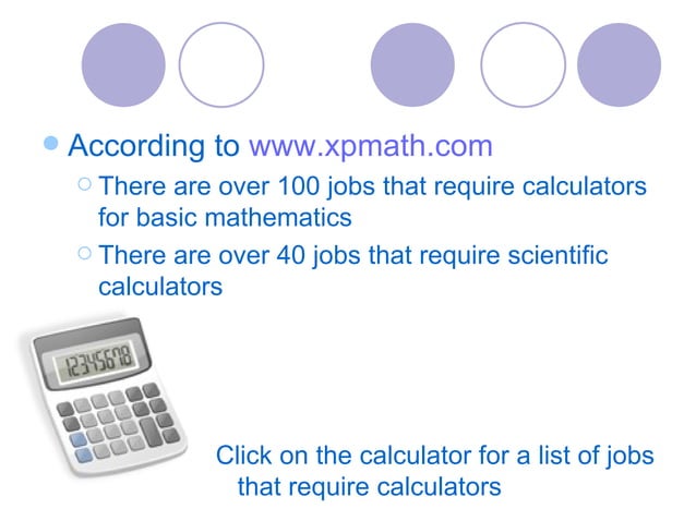 Calculator use in the mathematics classroom | PPT | Free Download