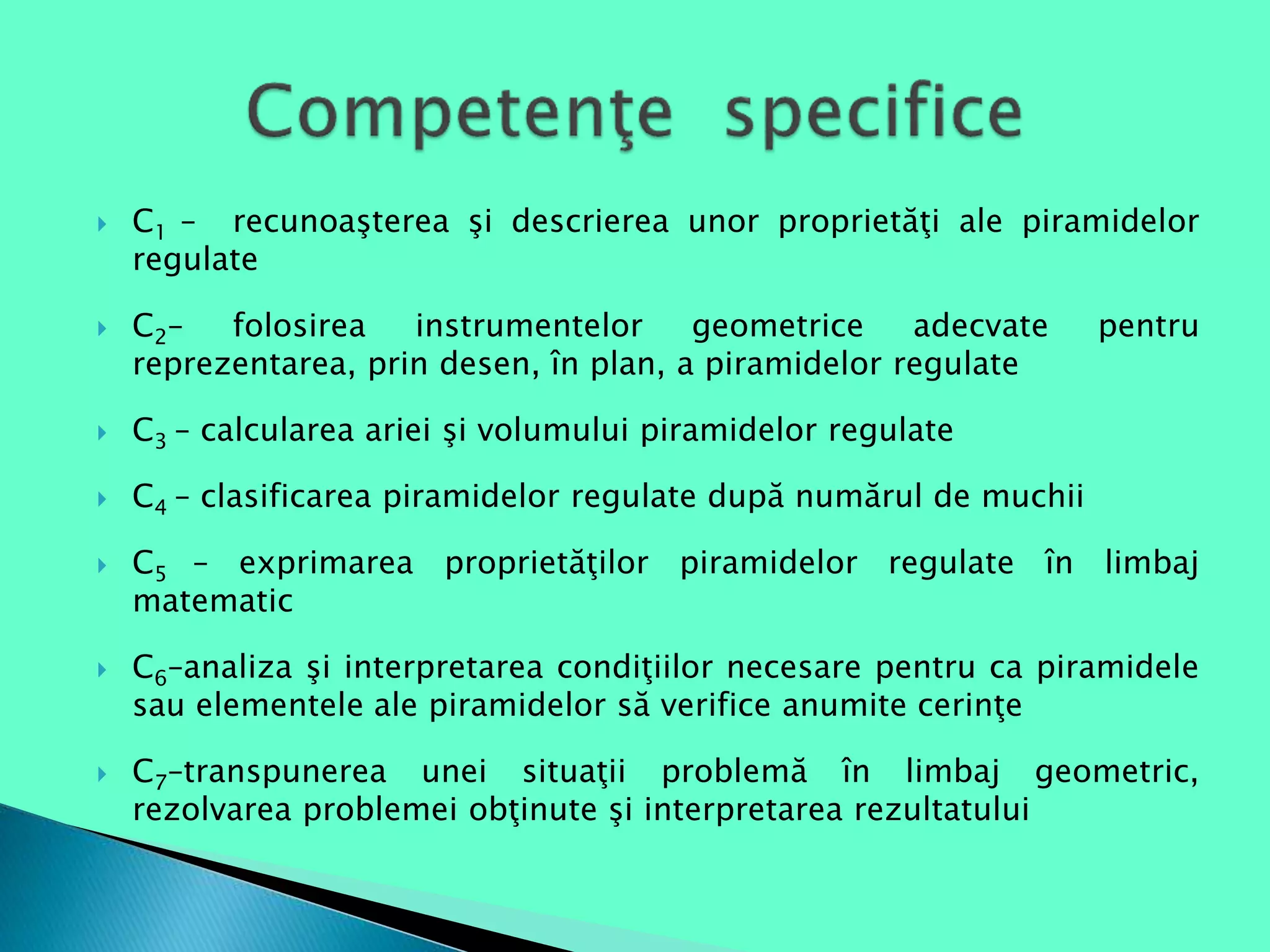Calcul de arii si volume | PPTX