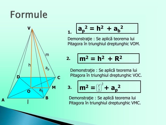 Calcul de arii si volume | PPTX