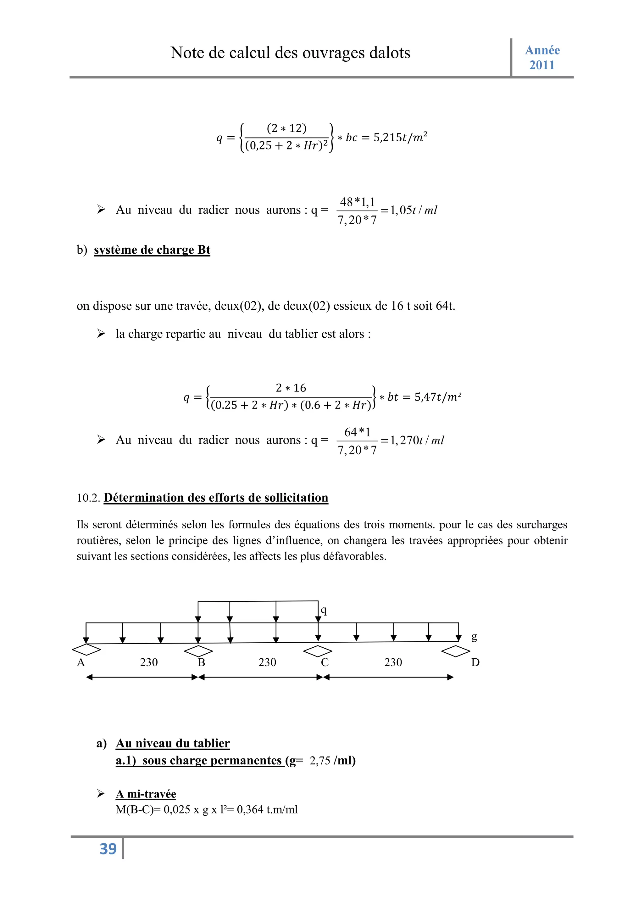 Calcul de dalot | PDF
