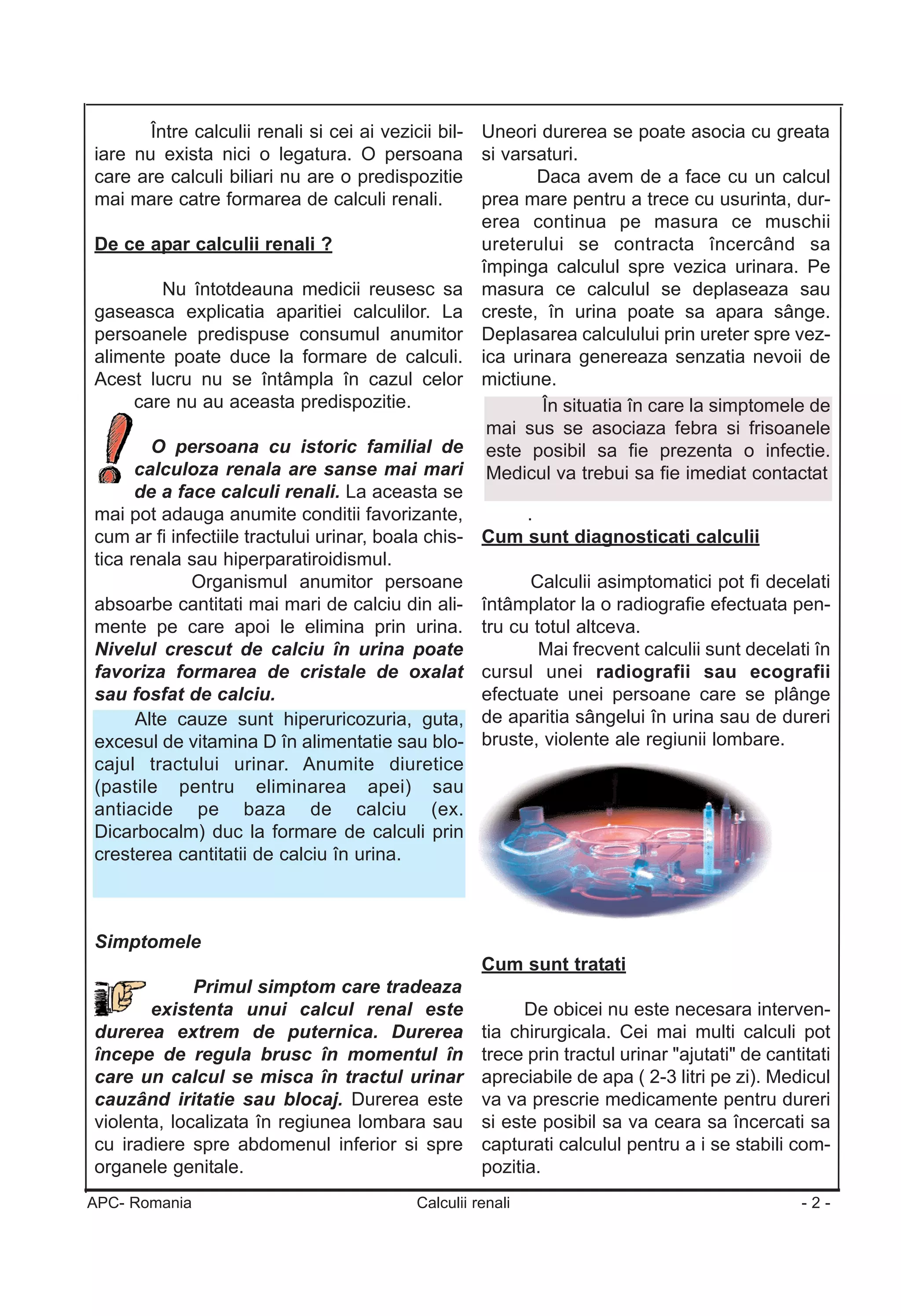 Calculi renali | PDF