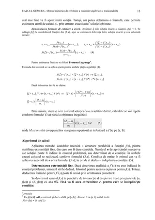 Calculul numeric teorie | PDF