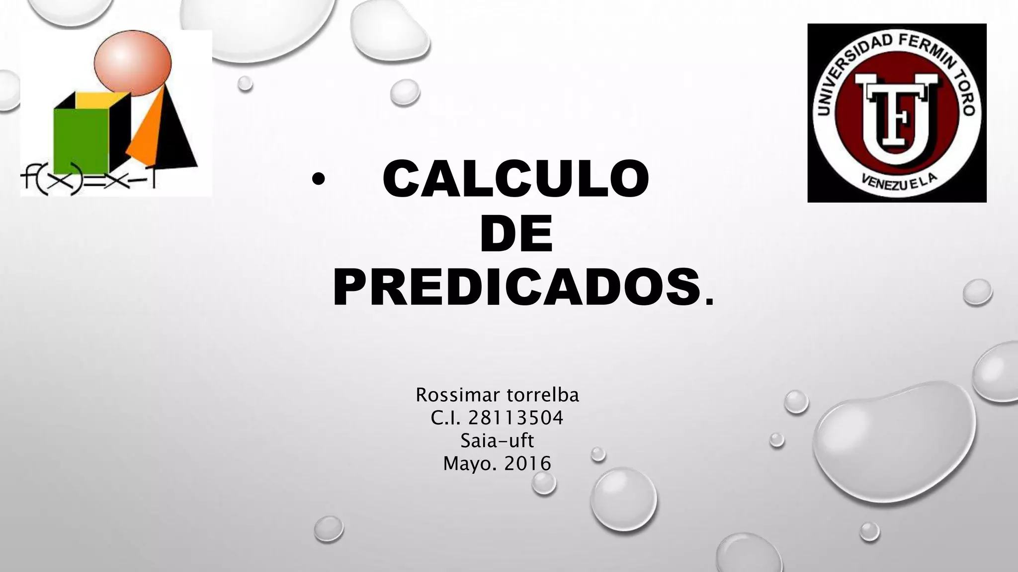 Calculo de predicados | PPTX