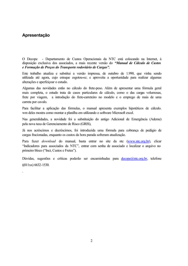 Calculo Cubagem