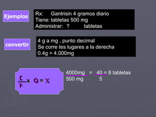 Calculo De Dosis Orales | PPT