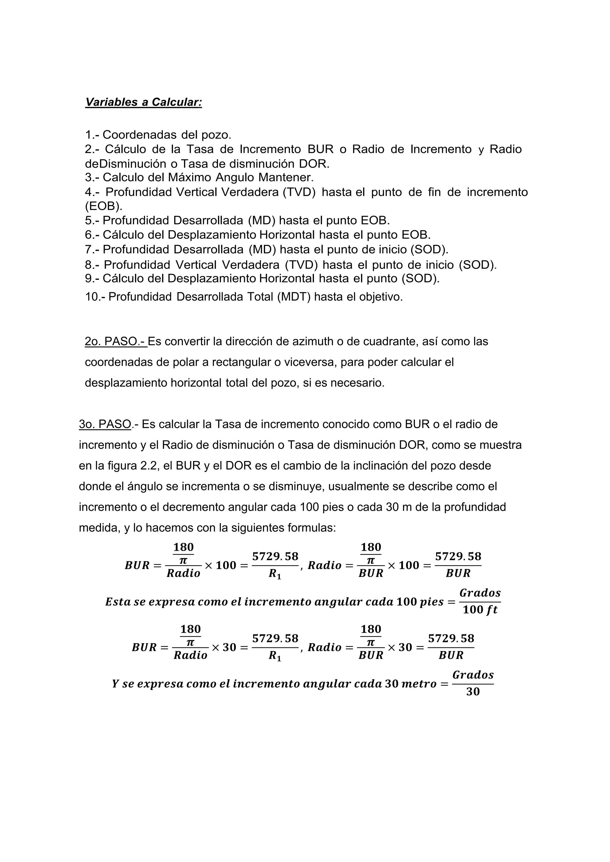 Calculo de la trayectoria | PDF