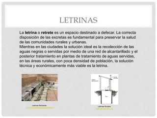 Calculo de letrinas | PPTX