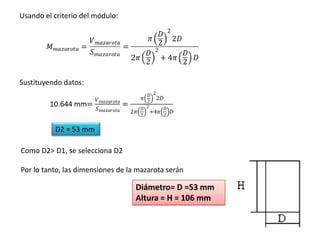 Calculo de mazarota | PPTX
