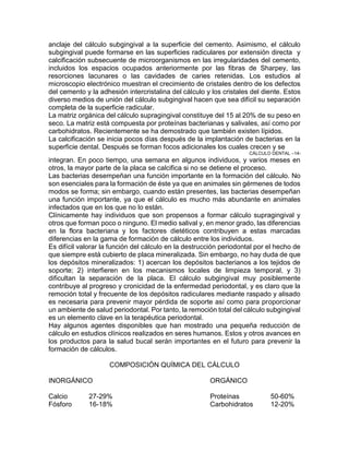 Calculo dental | DOCX