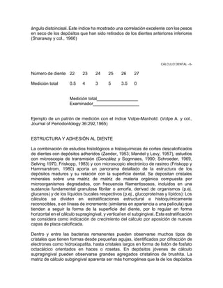 Calculo dental | DOCX
