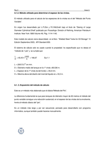 Calculo de tanques | PDF
