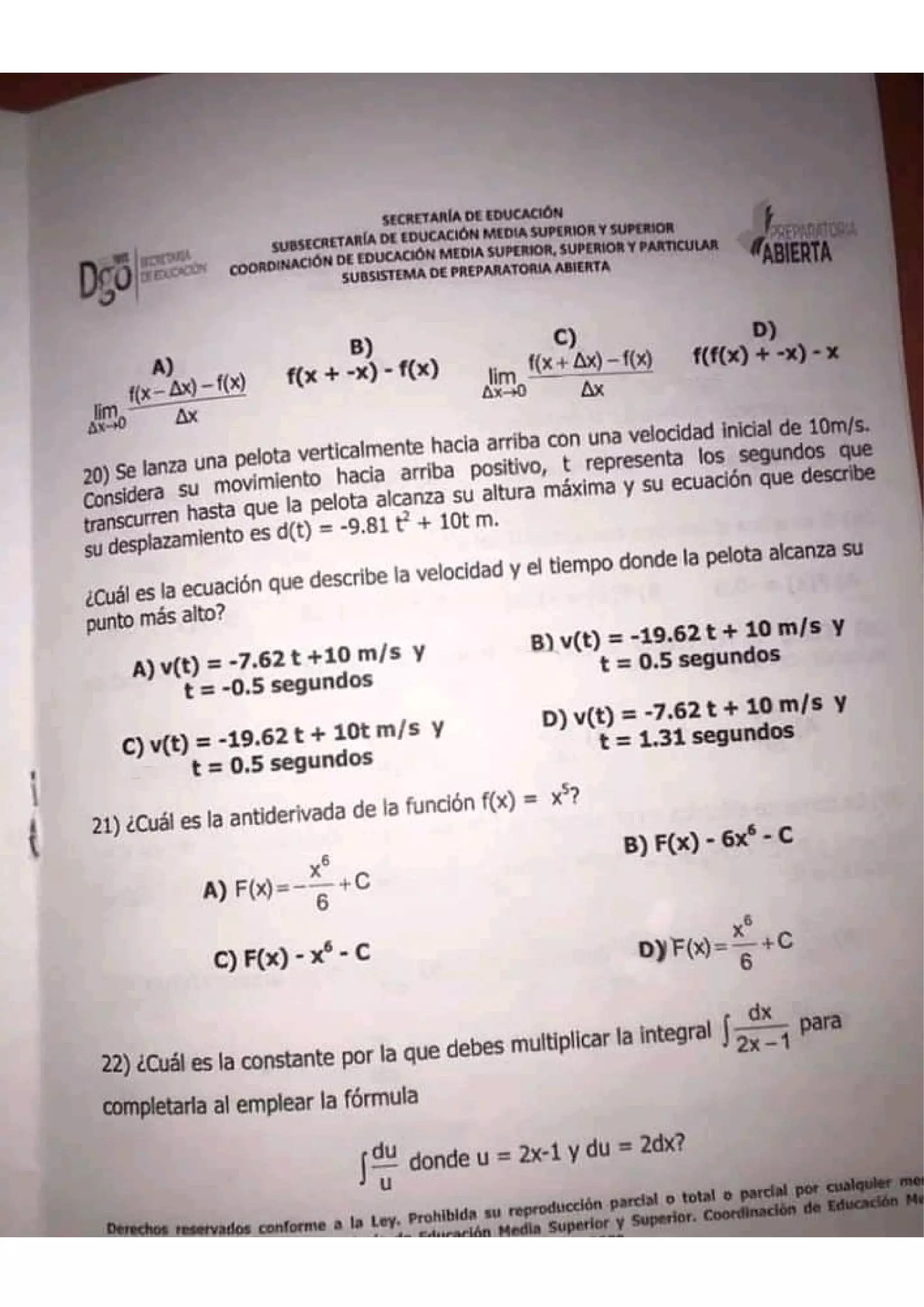 modulo 15 calculo durango | PDF