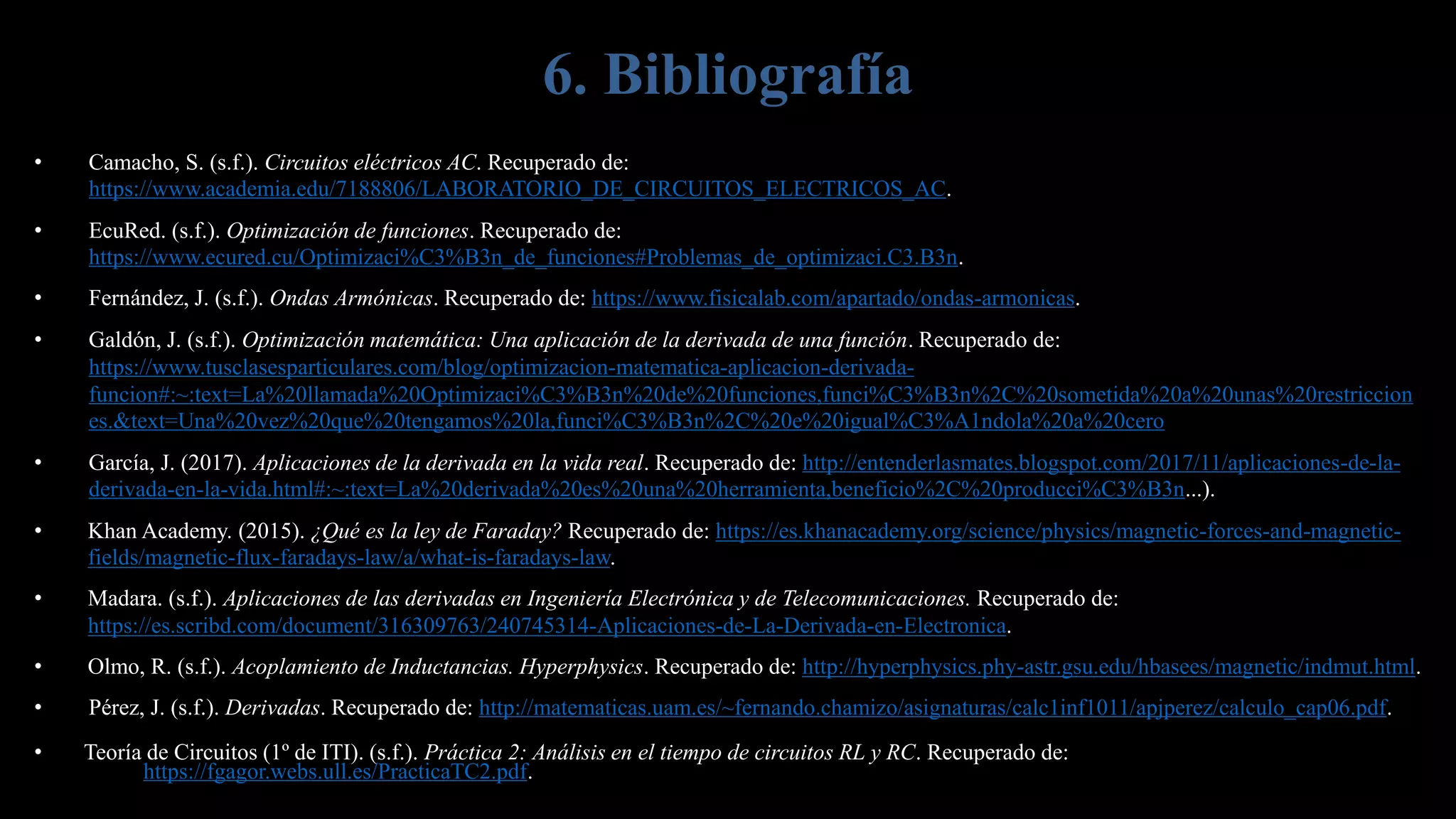 La derivada en las telecomunicaciones | PPTX