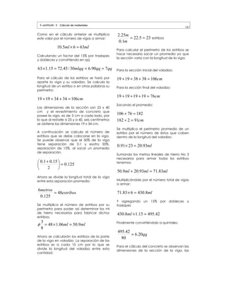 Calculo materiales | PDF