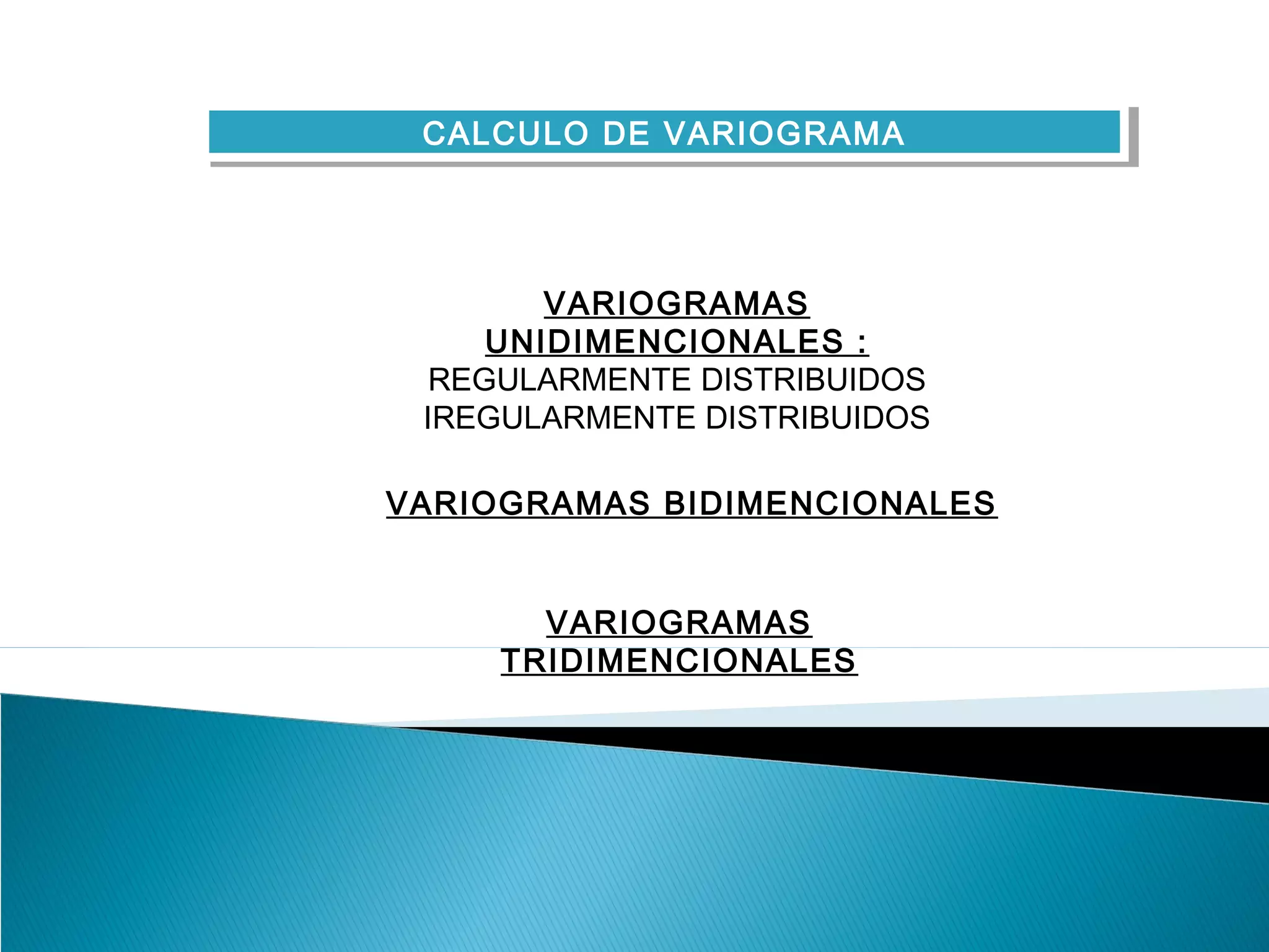 Calculo variogramas | PPT