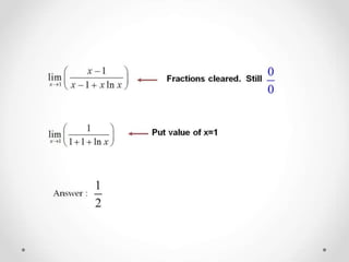 Introduction of Indeterminate Form | PPTX