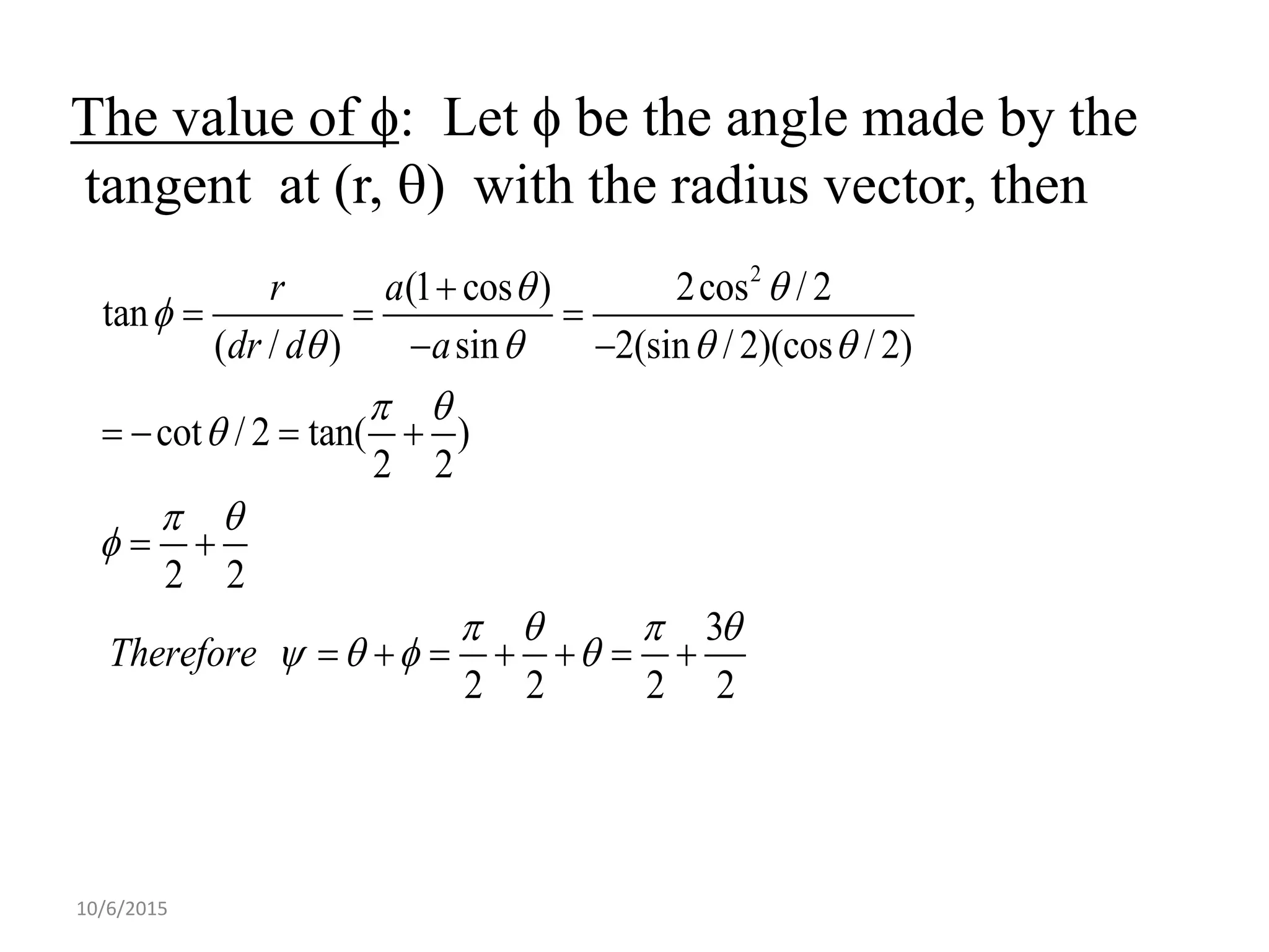 Tracing Of Curve Cartesian And Polar Pptx