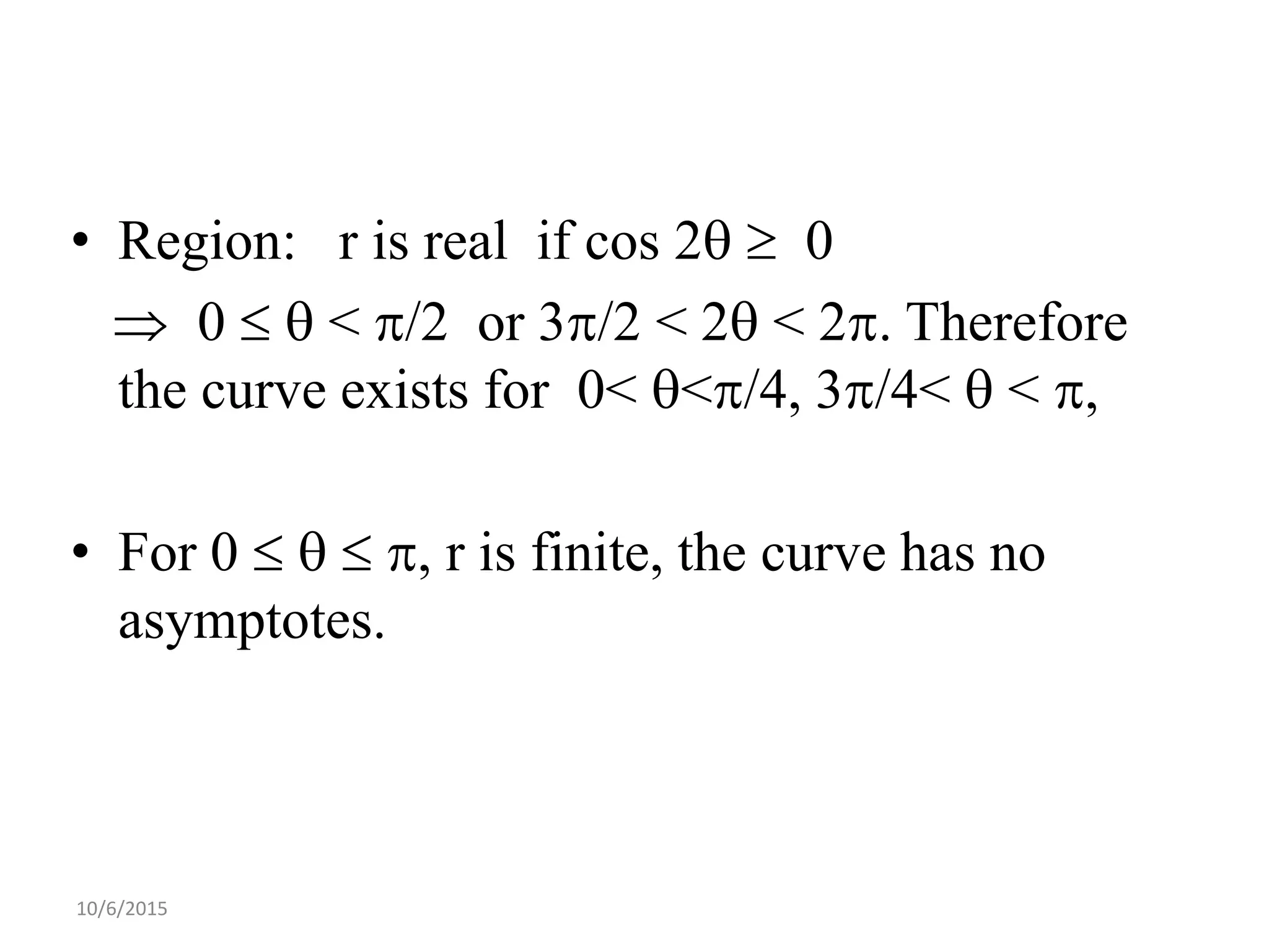 Tracing Of Curve Cartesian And Polar Pptx