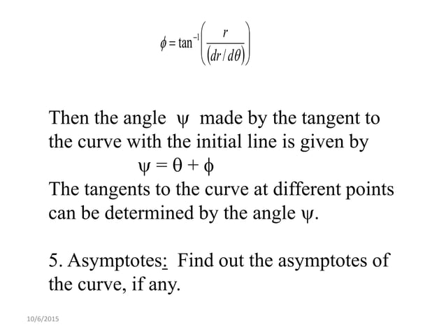 Tracing Of Curve Cartesian And Polar Pptx