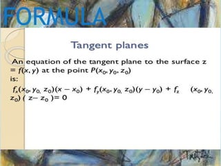 tangent plane | PPTX
