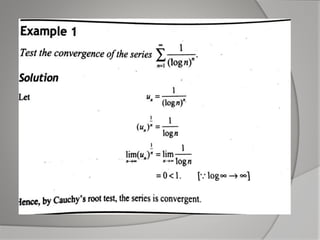 INTEGRAL TEST, COMPARISON TEST, RATIO TEST AND ROOT TEST | PPTX ...