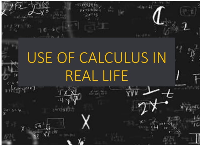 Use of Calculus in real life | PPTX