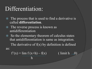 Applications of Derivatives | PPTX
