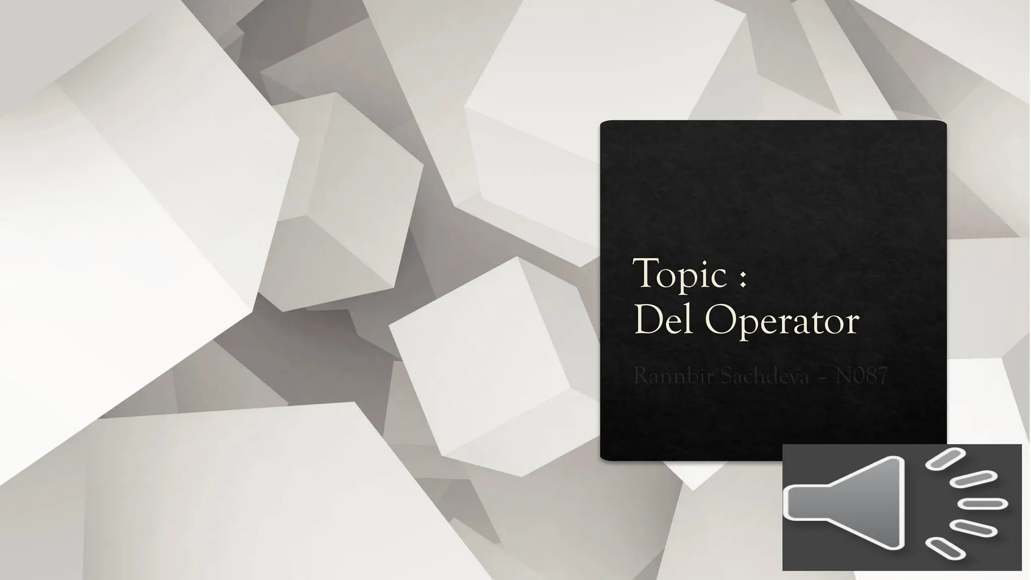 calculus presentation about DEL OPERATOR.pptx