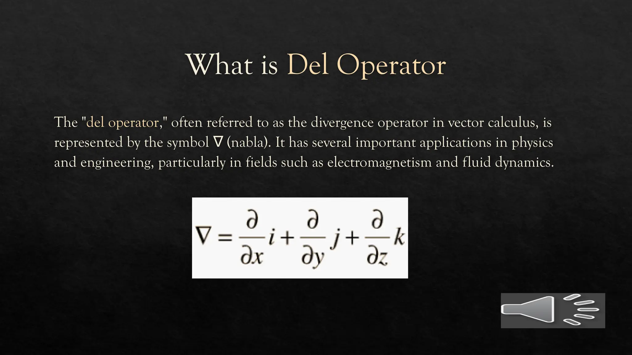 calculus presentation about DEL OPERATOR.pptx